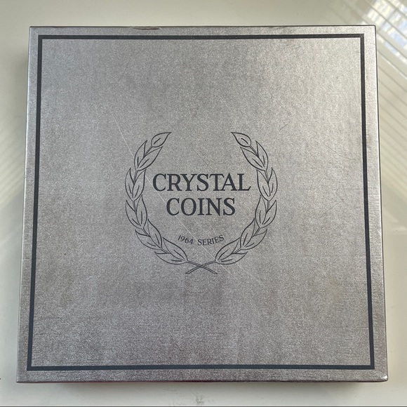 Imperial Glass | Accents | Vintage Rare Crystal Coins 964 Series ...
